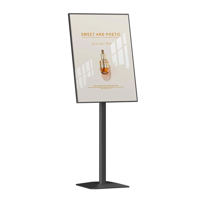 Billboard Poster Display Stand, Vertical Floor to Ceiling Advertising ...