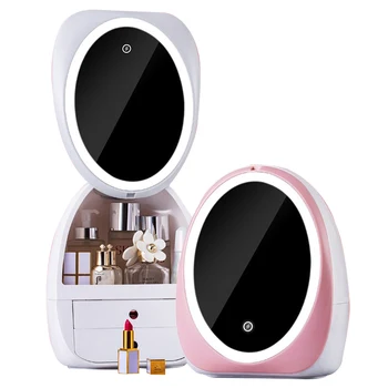 Multifunctional Usb Rechargeable Led Lights Makeup Storage Box Portable ...