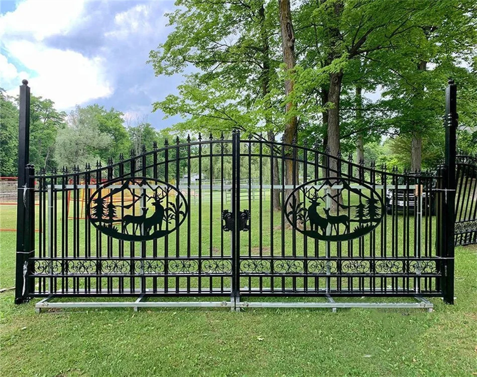 Wrought Iron Main Gate With Arch Design Wrought Iron Gate Low Price ...