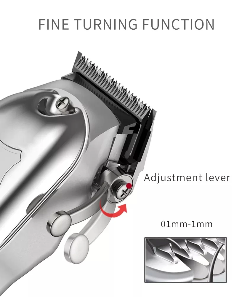 LILI Professional Smart LCD Hair Salon Barber Cordless Hair Clipper for Man