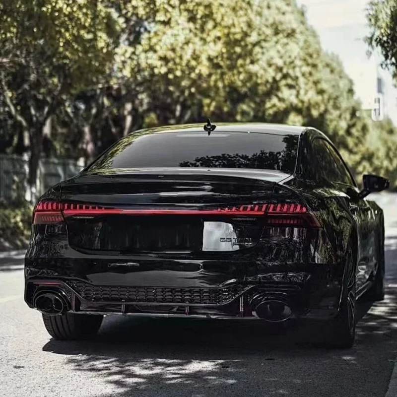 2019-2024 Body Kit RS7 Black Carbon Fiber Rear Diffuser for Audi A7 C8 ...