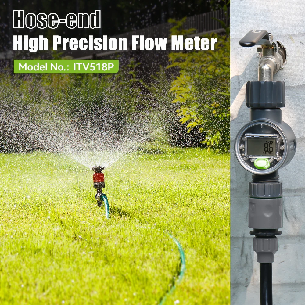 High Precision Water Flow Meter Measure Gallon/Liter Consumption and ...