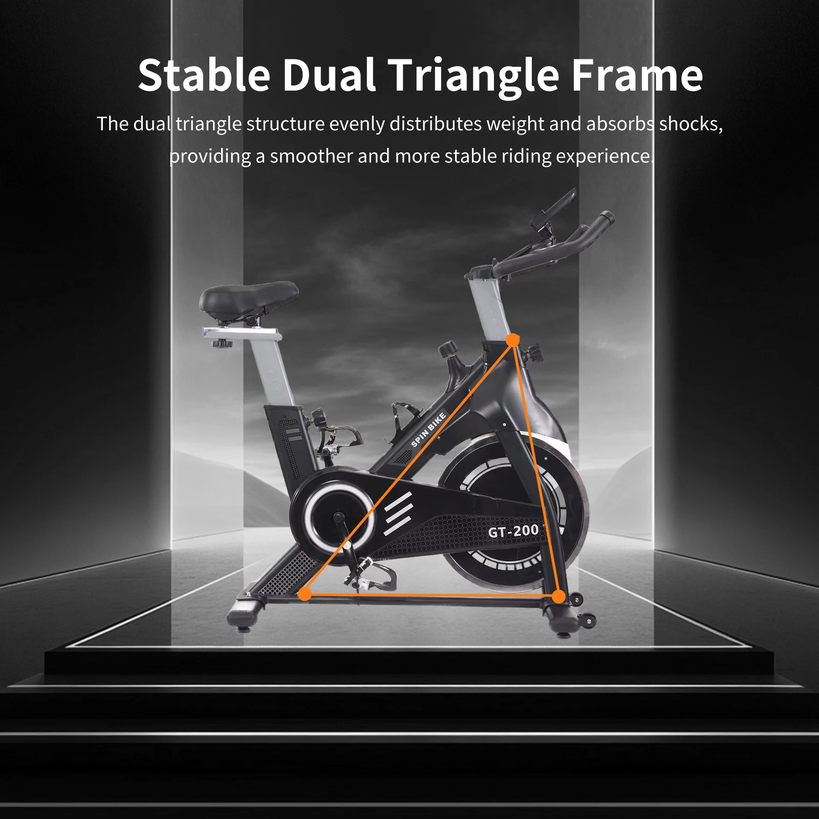 Fresh Arrival Spinning Exercise Bike Gym Equipment Steel Frame Spinning ...