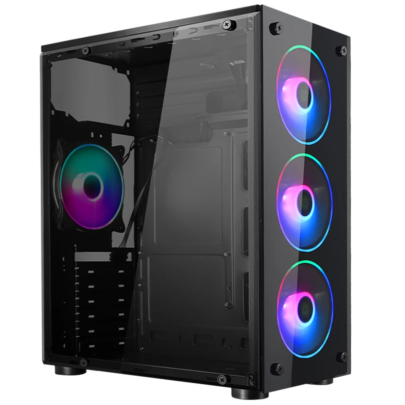 SNOWMAN ATX Gaming PC Case Tower - MATX & Full Tower with Tempered ...