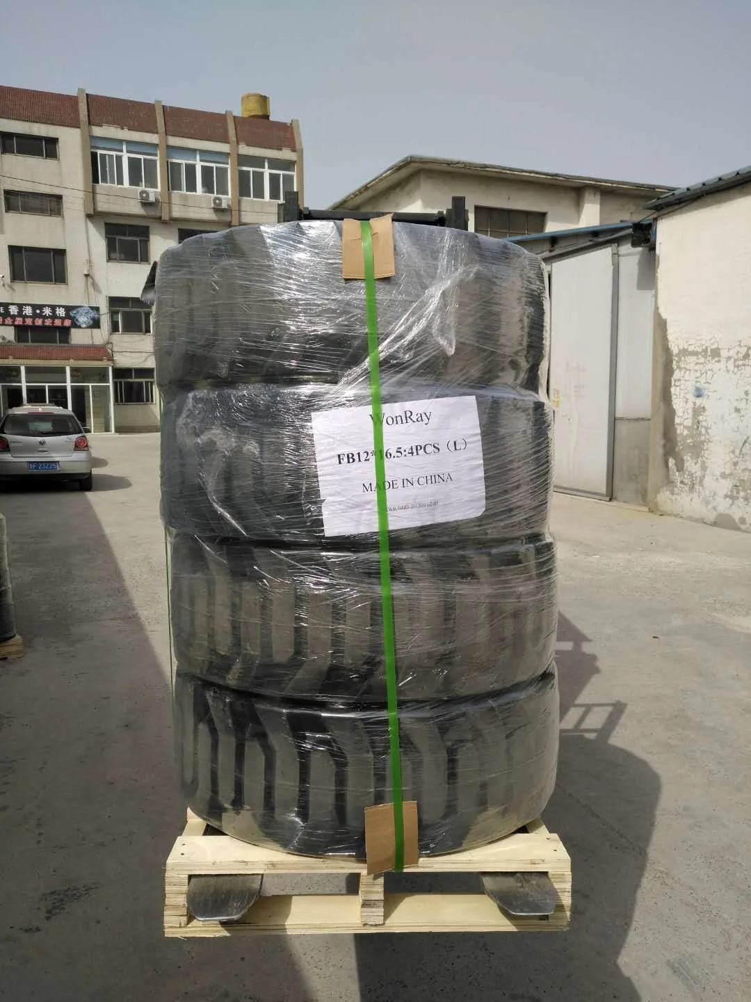 Haulotte Ha32px Boom Lift Parts Solid Tire Wheels 445/65-22.5 ...