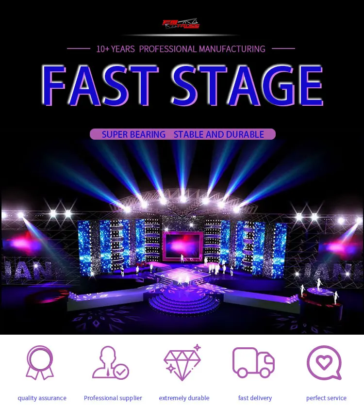 Durable Aluminum Concert Stage Roof Truss Stand Lift System