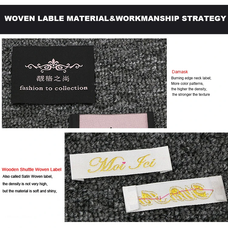 Custom Wholesale Fabric Labels Customs Brand Center Fold Hem Label Tag ...