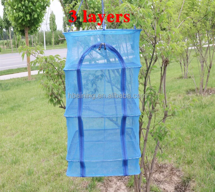 50*50*70cm 3 Layers Food Drying Net / Dry Fishing Seafood/fruit ...