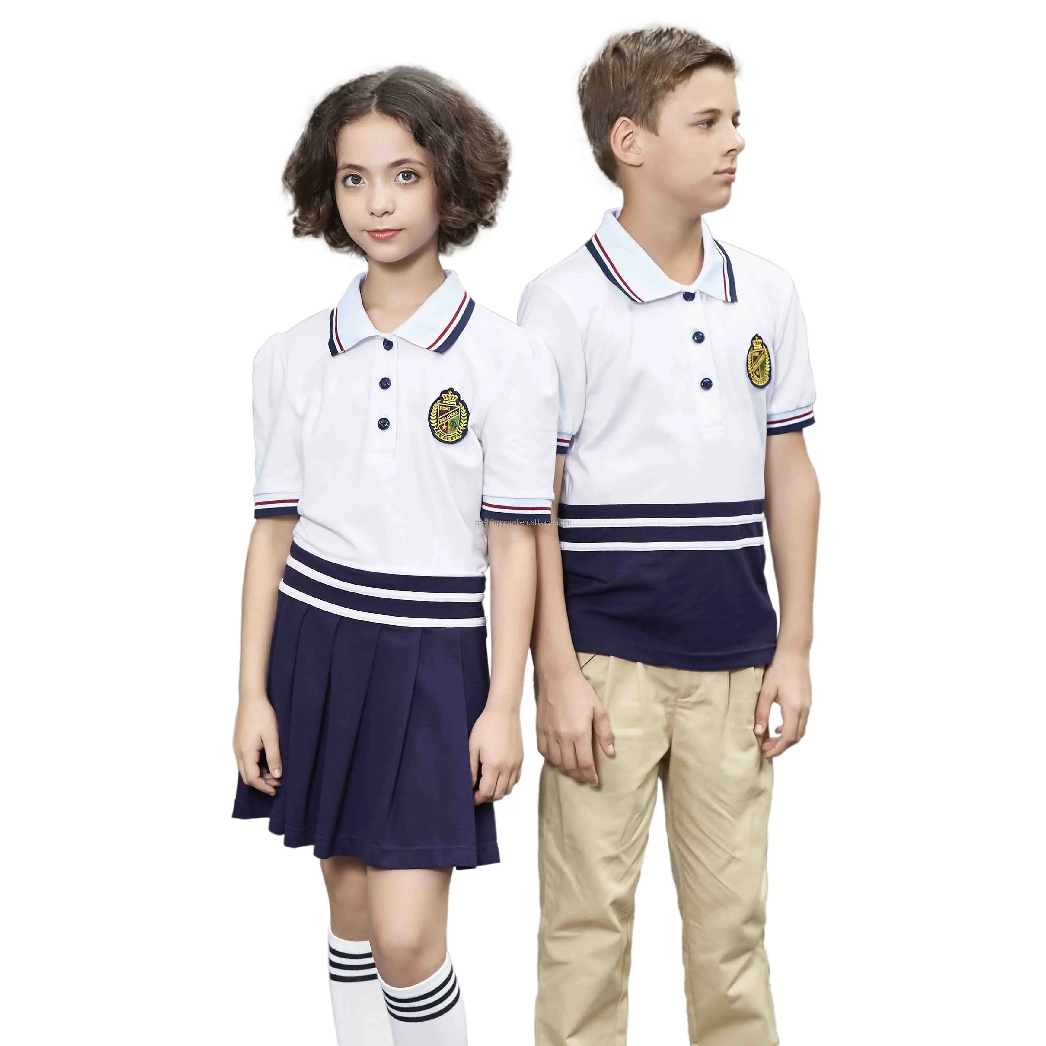 Free Custom Design School Uniform Set for Unisex Preschool