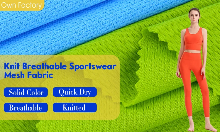 180gsm Knit Mesh Sport Fabric For Jersey 100%polyester Dri-fit ...