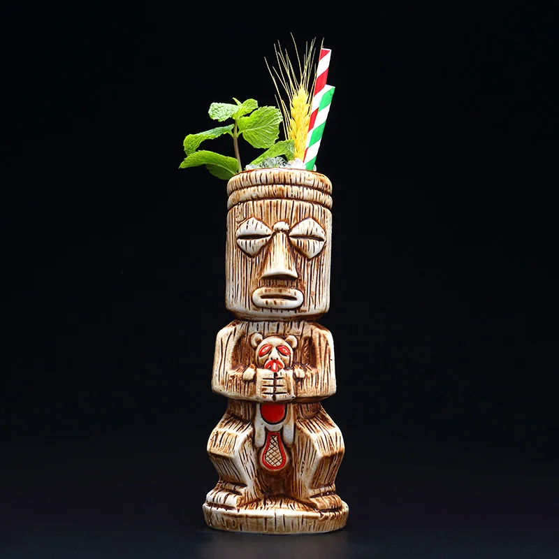 Wholesale Tiki Style Ceramic Cup Personalized Hawaiian Tiki Mug ...