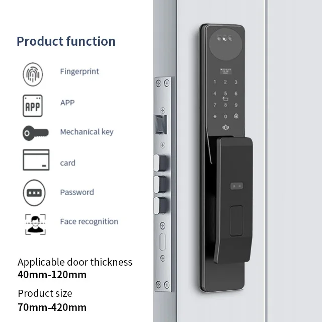 Modern Aesthetics Smart Door Lock With Face Recognition At Factory ...