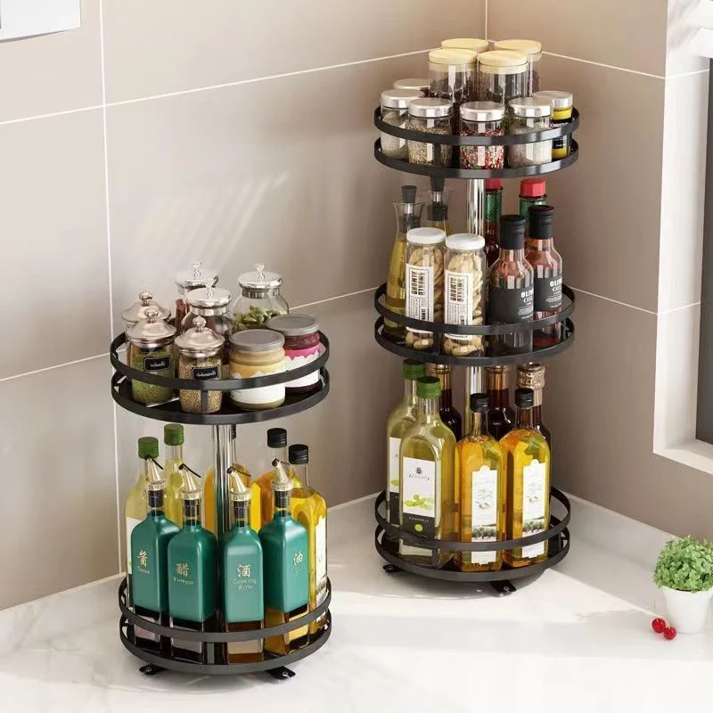 Wholesale Factory Kitchen Spice Jar Bottle Rack Rotating Storage ...