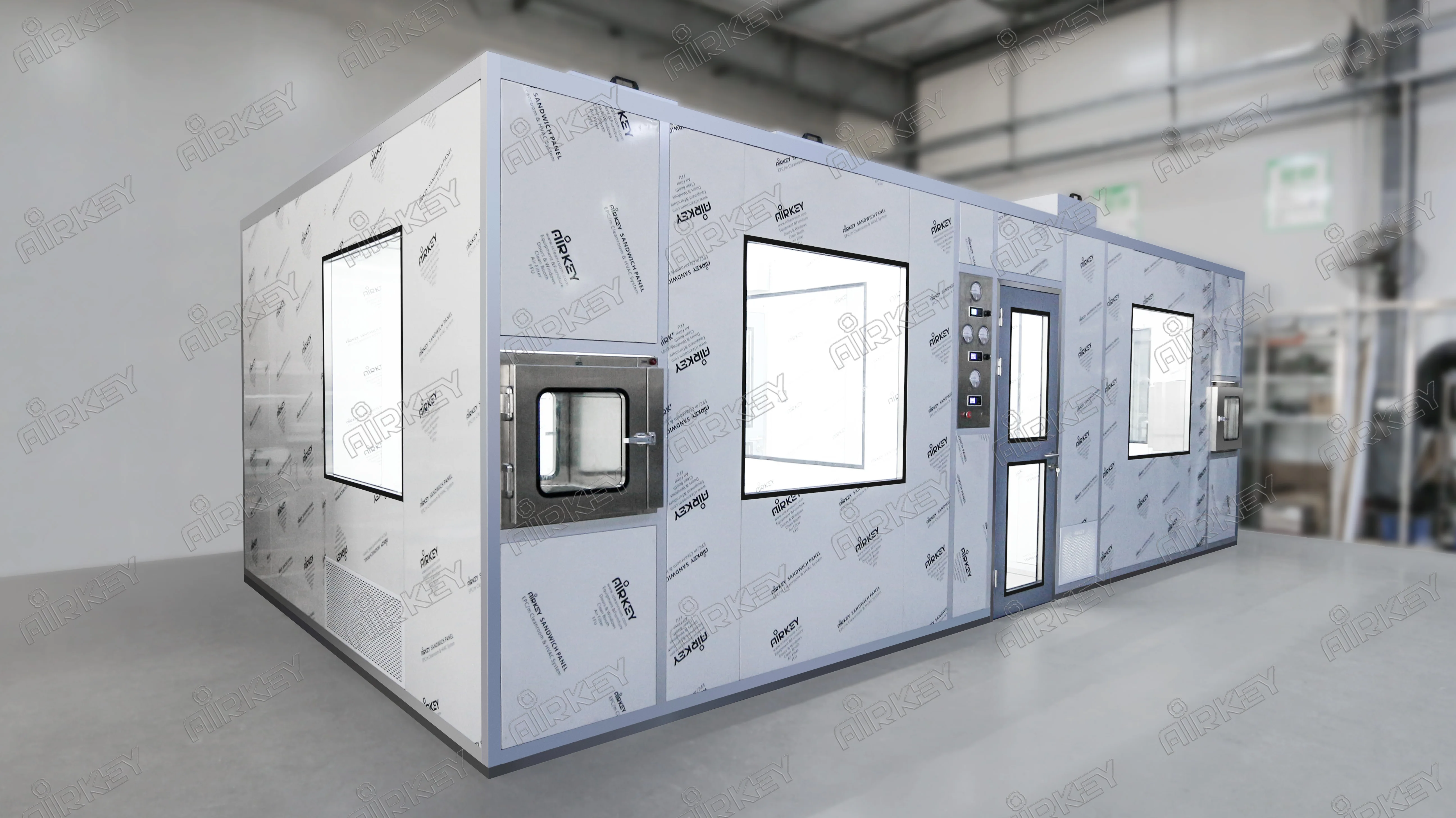 ISO 14644 Certified Modular Cleanroom Enclosure with Laminar Air Flow ...