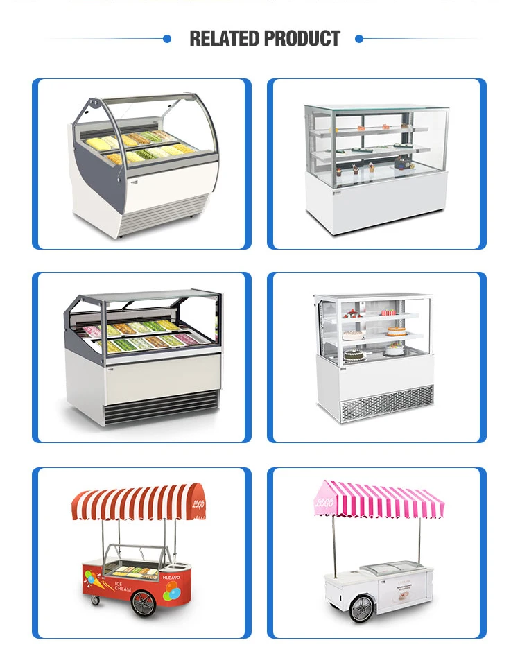 HLEAVO Ice-Cream Showcase - Efficient & Versatile Display