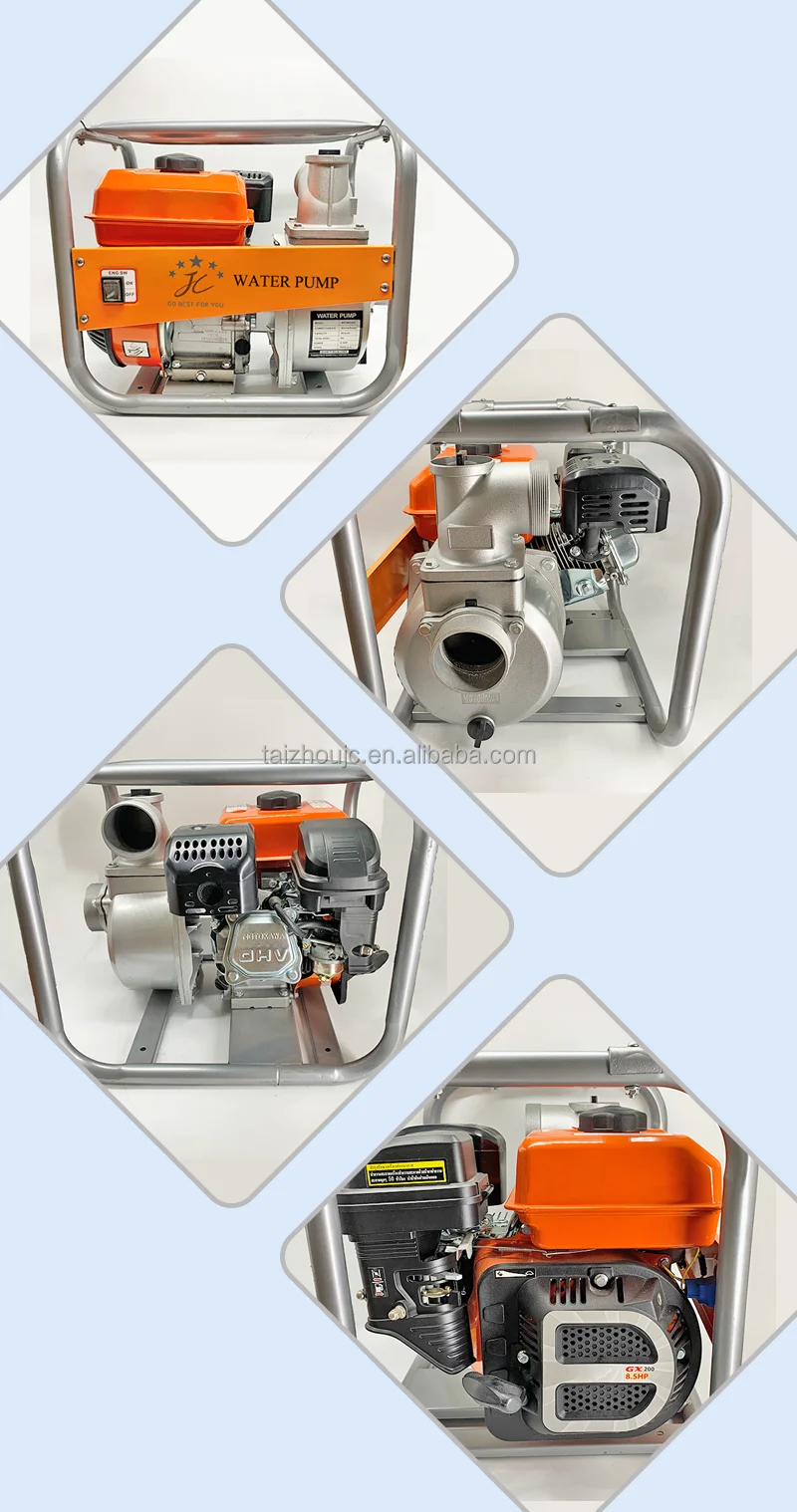 Taizhou Jc-wp30 Gasoline Power Water Pump New2022 3inch Waterproof Small Type Water Pump For ...