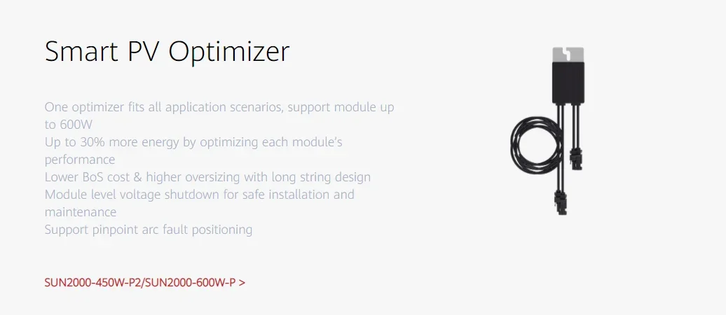 EU Stock Optimizer High-Efficient 450W Solar Optimizer Quality Smart PV Monitoring Sun2000-450W ...