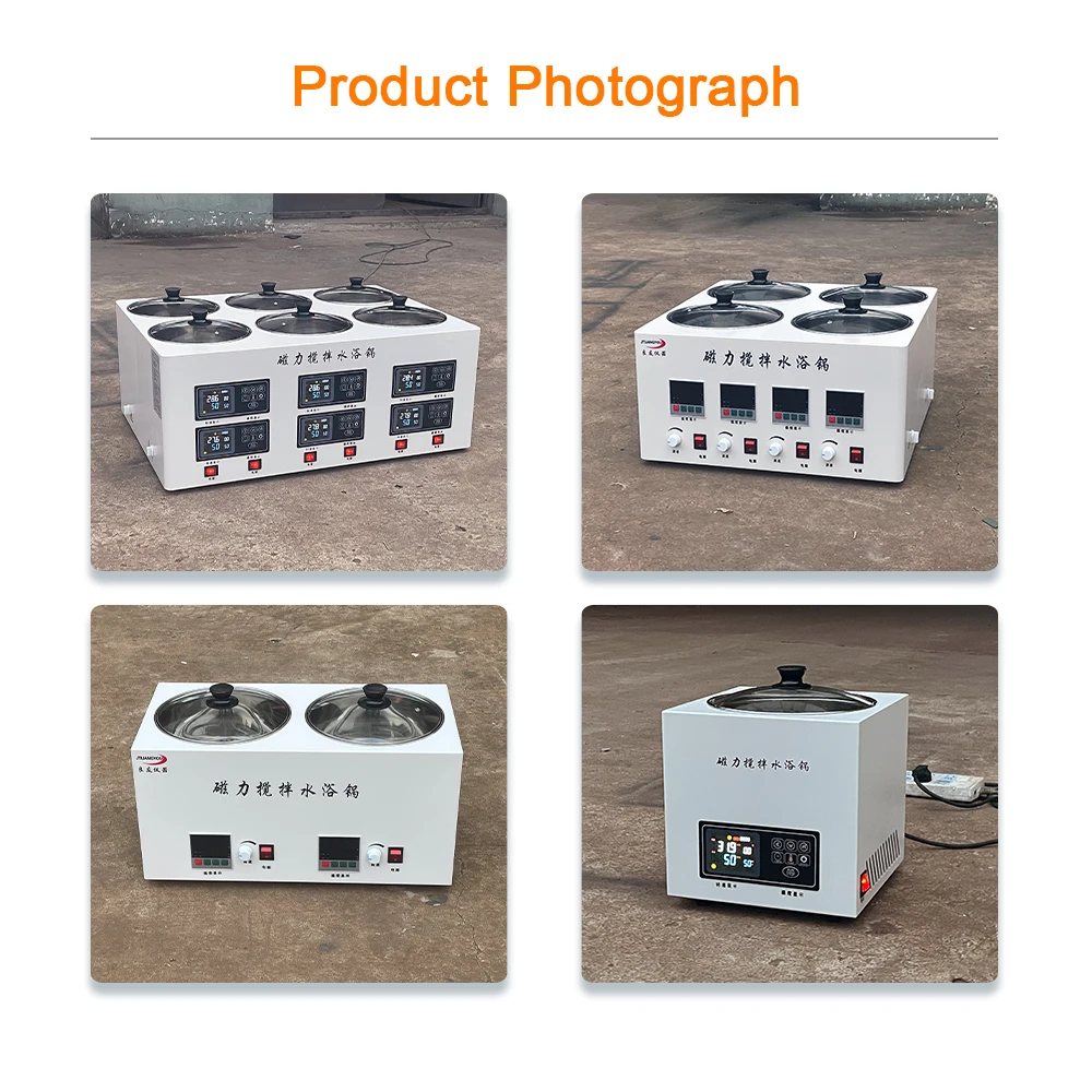 Lab Stainless Steel Water Bath Magnetic Stirring Water Bath Two Holes ...