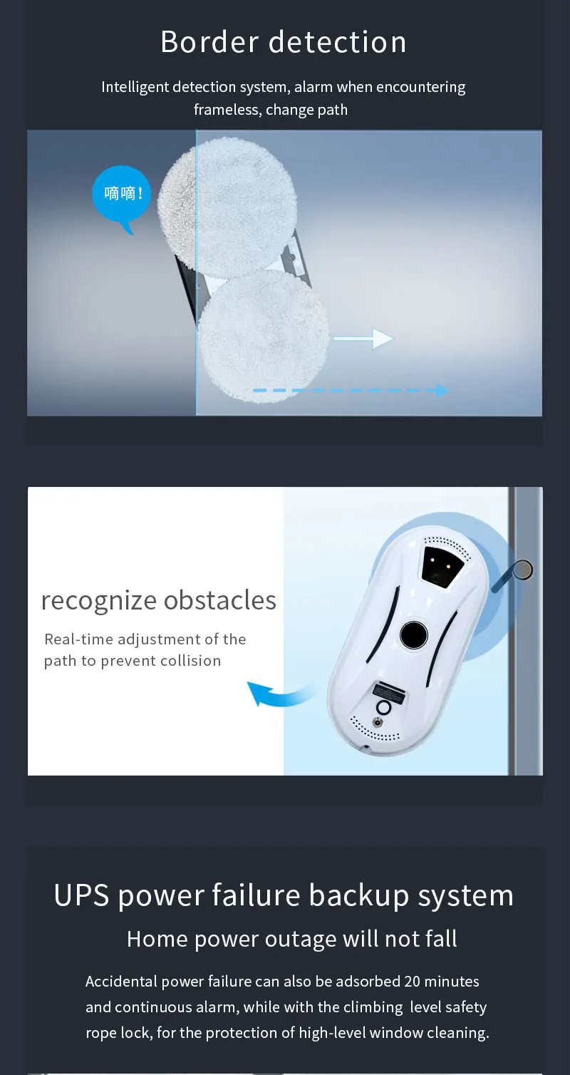 Vacuum Robot for Glass Cleaning - Automatic Window Cleaner with ...