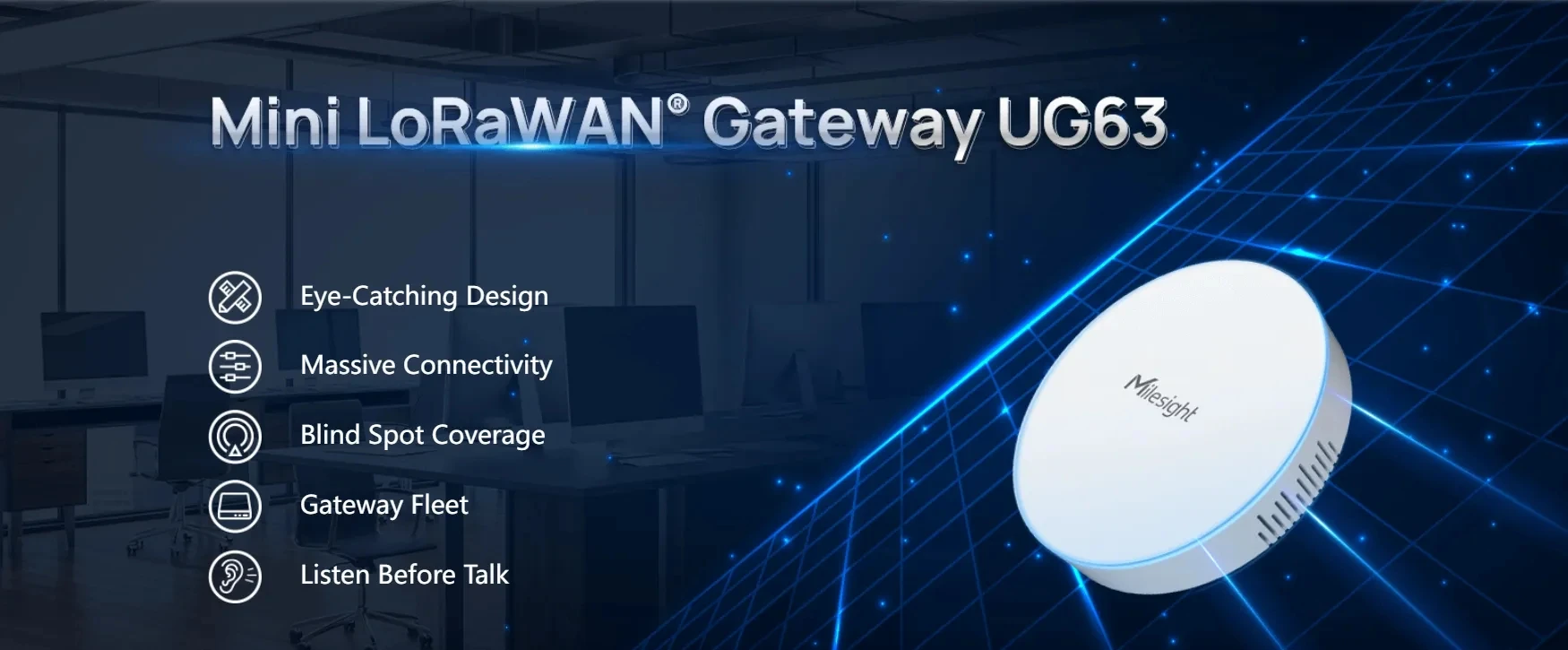 Milesight UG63 Lorawan Gateway - Smart Building Solutions