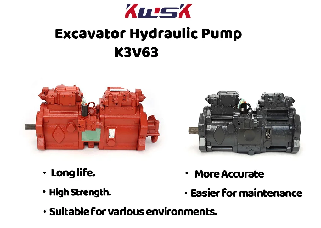 Kawasaki Excavator Hydraulic Main Pump Repair Spare Parts