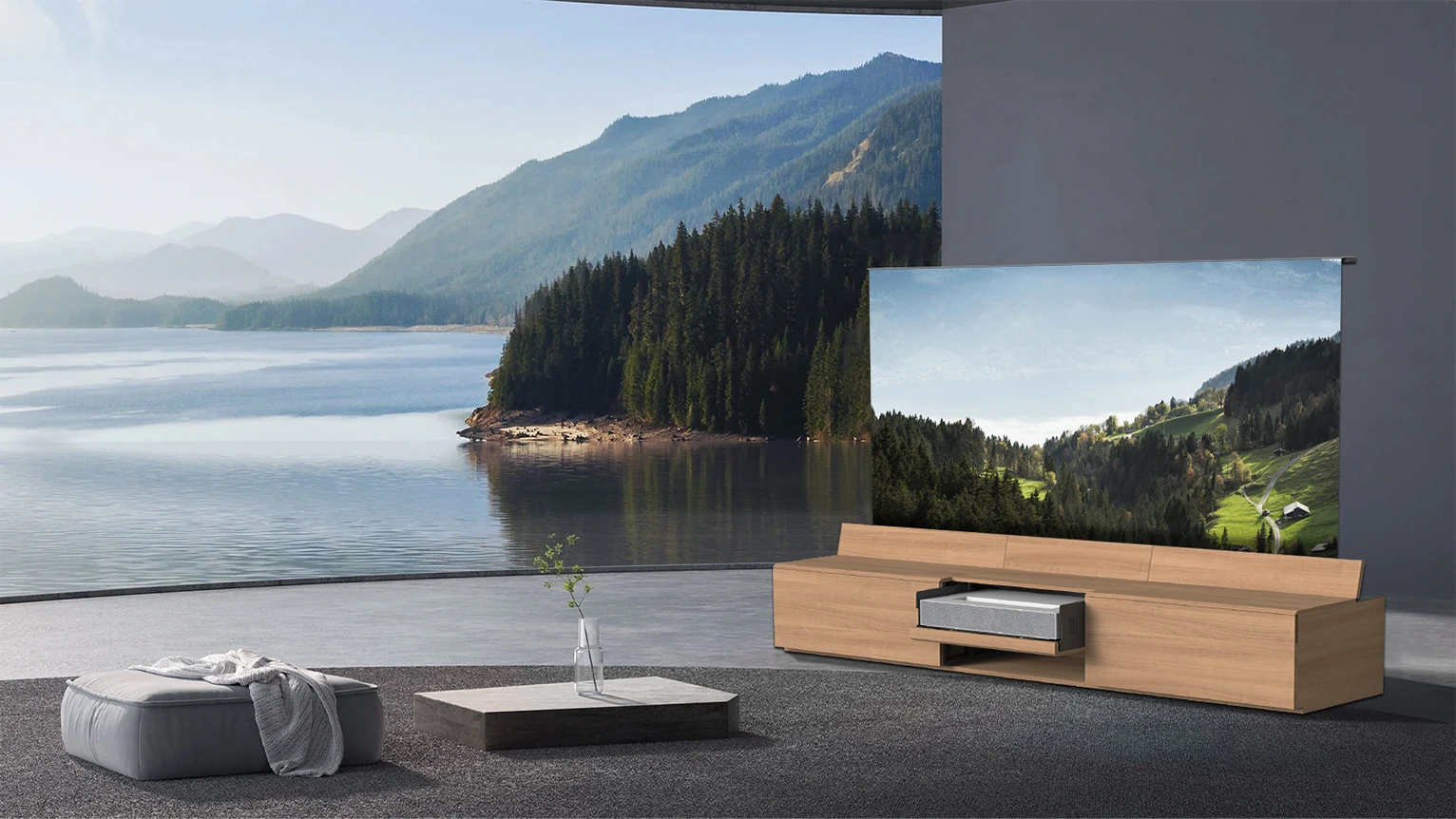 Perfectisan Laser Tv Cabinet Unique Patented Design 100 120 150inch ...