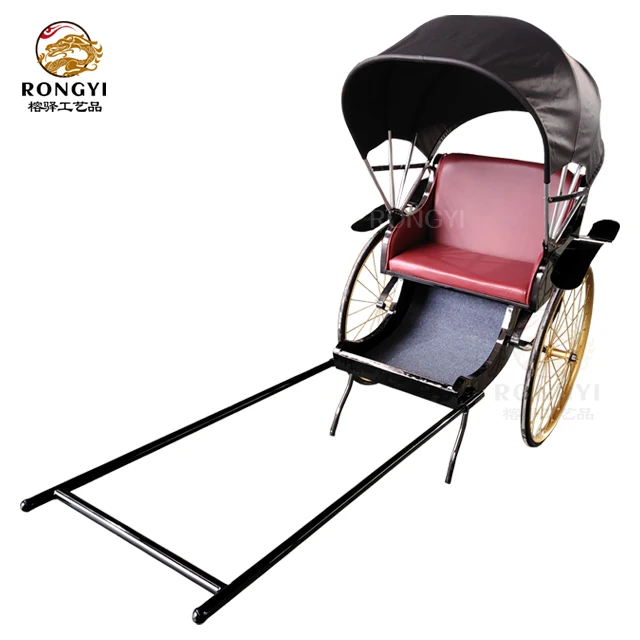 Human Pulled Jinrikisha/vintage Rickshaw/classic Hand-pulled Station ...