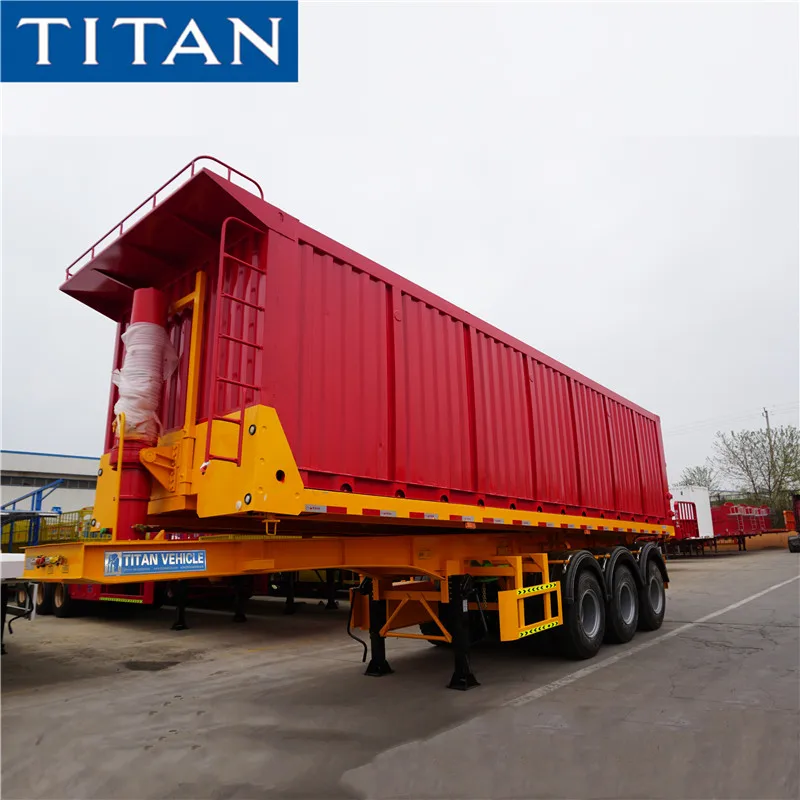 Tri Axle Dump Tipper Trailer For Coal Transport For Coal Transport ...