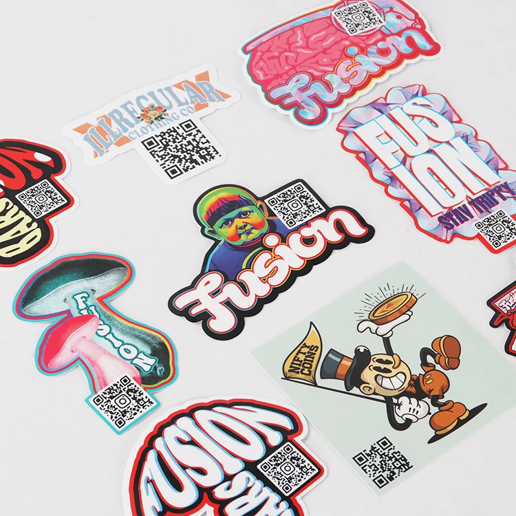 Custom Printing Waterproof QR Code Security Sticker Paper