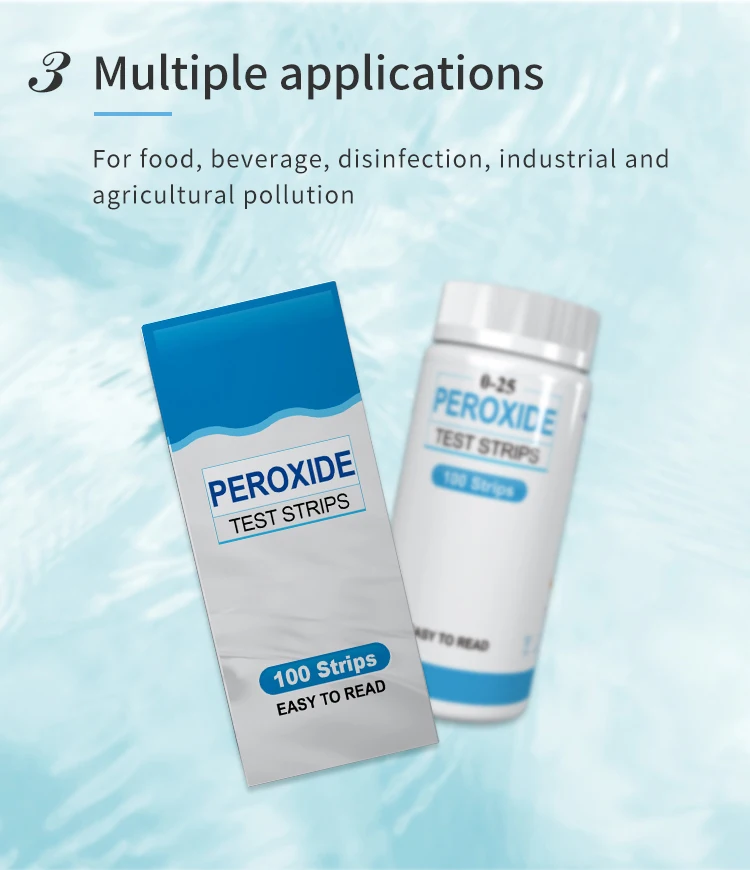 Hydrogen Peroxide Test Strips H2o2 Test Strips 0 25ppm Buy Peroxide