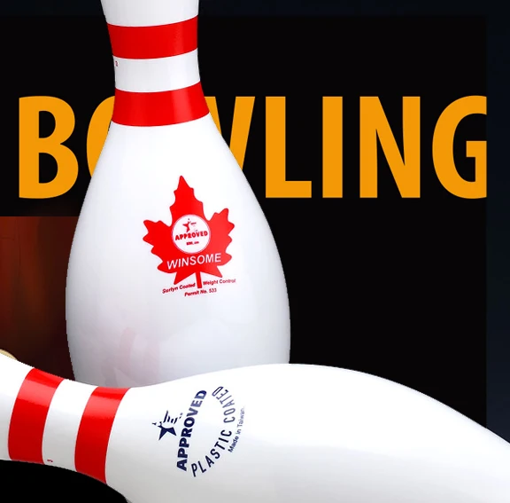 Durable USBC Approved Bowling Pin - Maple Wood with Glow
