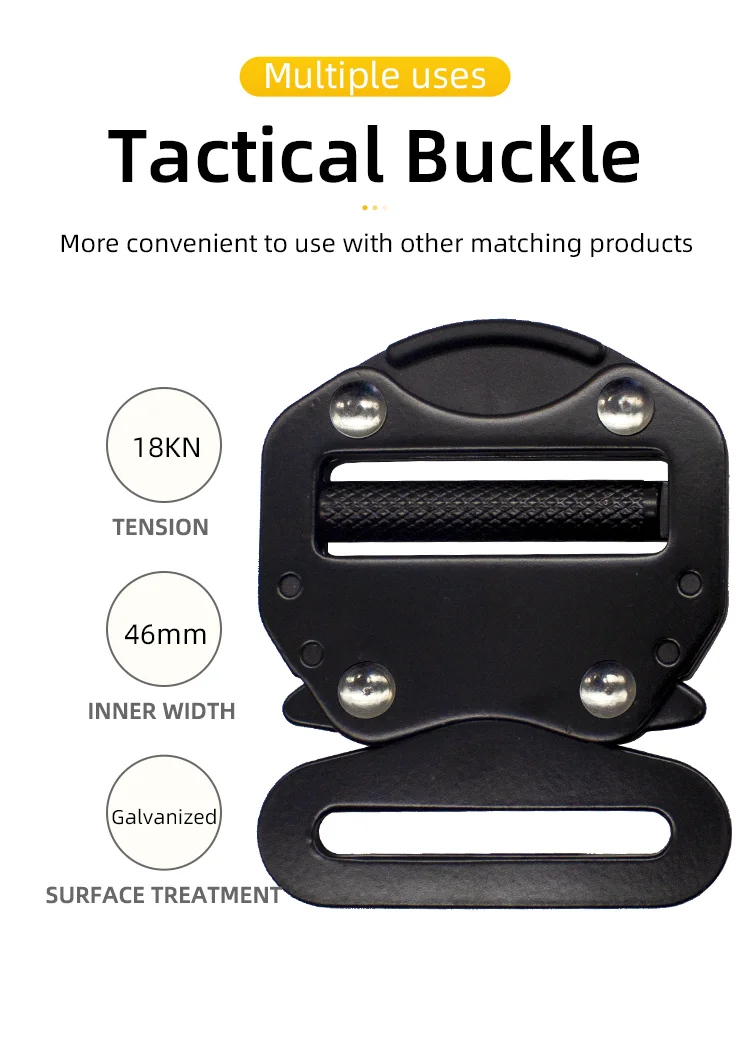 China Factory Custom 46mm Safety Metal Quick Release Tactical Buckle ...