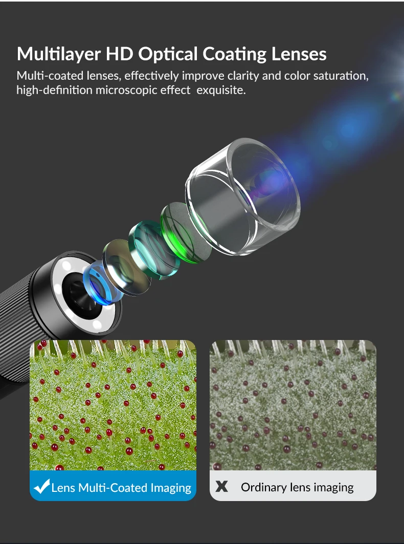APEXEL Digital Handheld Microscope - 400X-800X Magnification