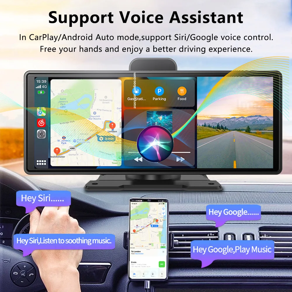 10.26 Inch Car Radio - Portable Display Stereo MP5 for Car