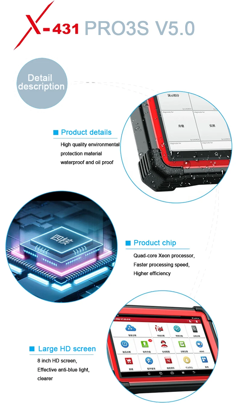 LAUNCH X431 PRO3S+ V5.0 - Advanced Diagnostic Scan Tool