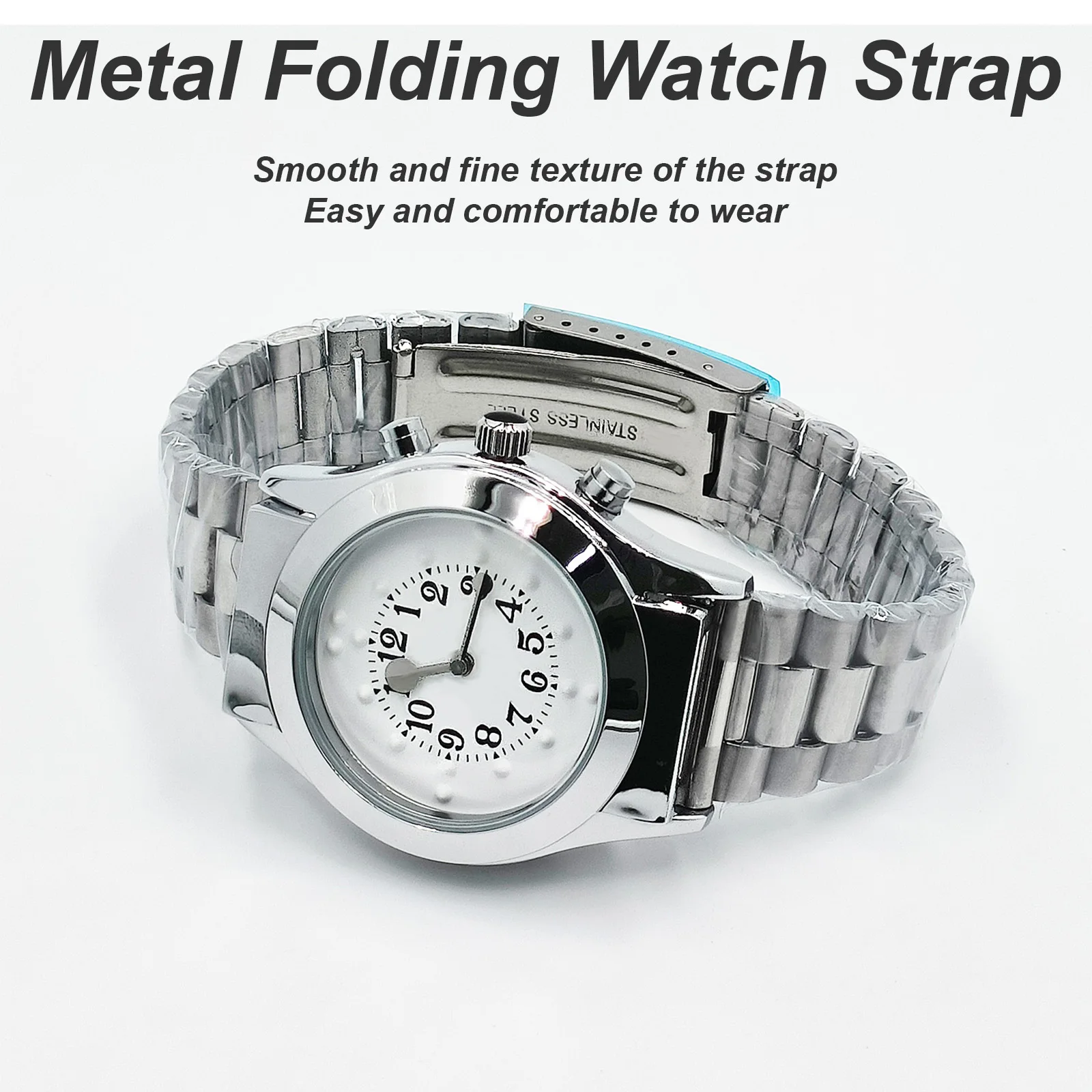 Braille Touch Dial Talking Tactile Braille Watch for the Blind or Elderly