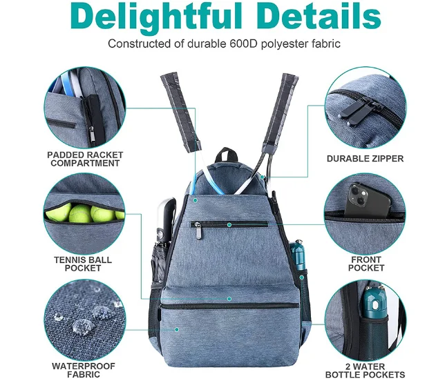 Sucipi Tennis Bag Professional Tennis Backpack For Men And Women Racket ...