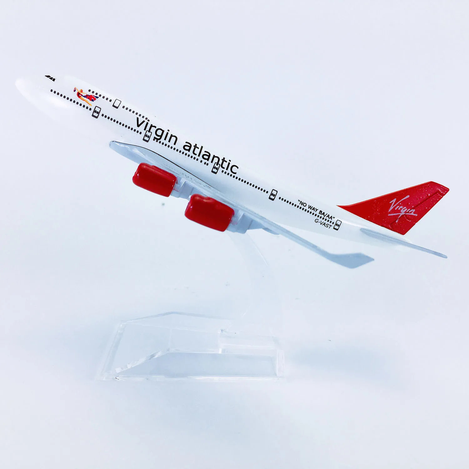 16cm 1/400 Virgin Atlantic B747-400 Airlines Model Aircraft Exquisite ...