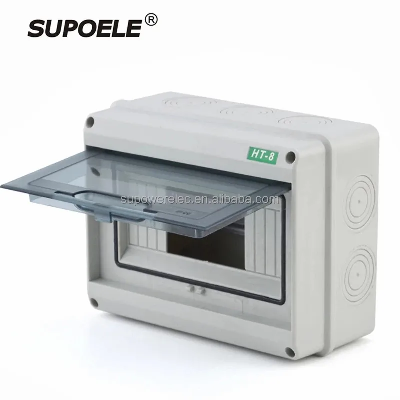 8 Way IP65 Waterproof Distribution Box - ABS Material