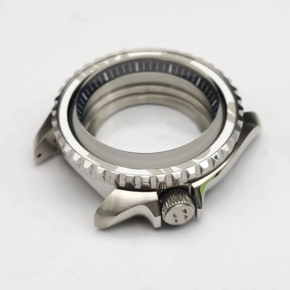 42mm Stainless Steel Men's Watches Case at Crown 3.8 Fit for NH35 NH36 ...