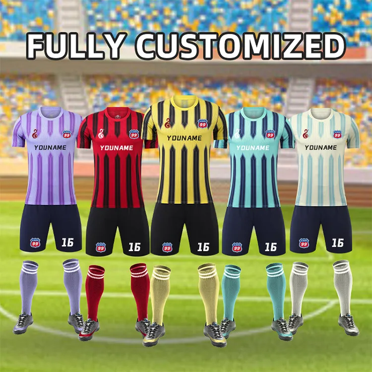 DIY Football Uniform Set Custom Soccer Jersey for Adults and Kids Men s ...