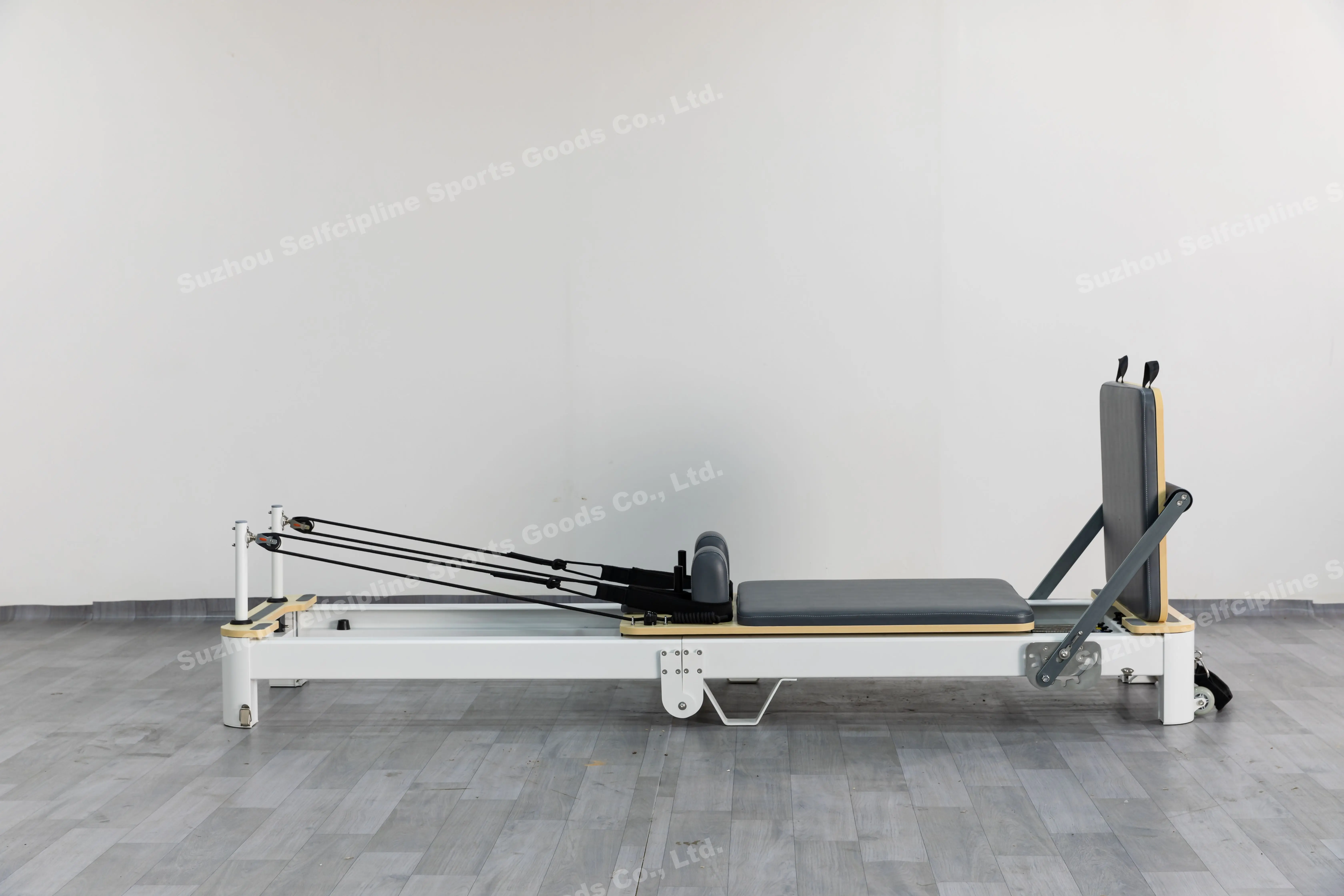Selfcipline Aluminum Foldable Reformer White Folding Pilates Reformer ...
