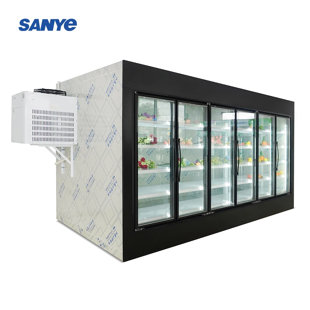 Supermarket Walk in Cooler, Beverage Cooler Room, Display Cold Room ...