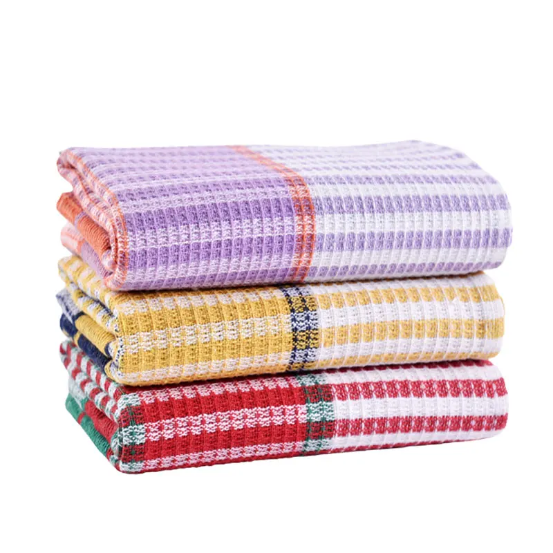 Custom wholesale Waffle Tea Towel Kitchen Dish Towel Textile ...