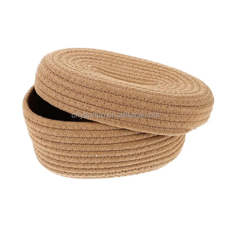Cotton Rope Woven Tissue Box Good Quality Hand-woven Classic Cotton ...