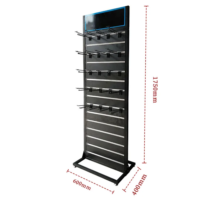 Metal Slatwall Gondola Shelving Floor Slat Panel Storage Display Rack ...