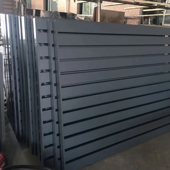 Customized Privacy Aluminium Slat Fencing Horizontal Aluminum Louver ...