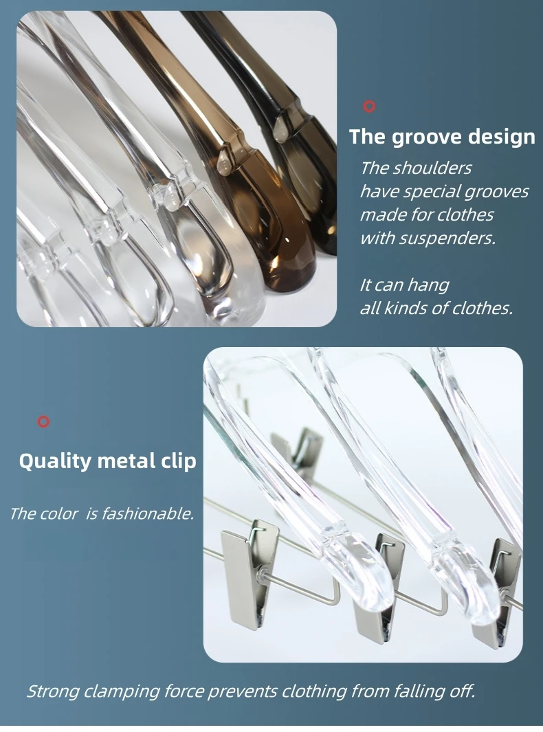 High Quality Acrylic Fur Coat Hangers Wide Shoulder Brown Jacket Down ...