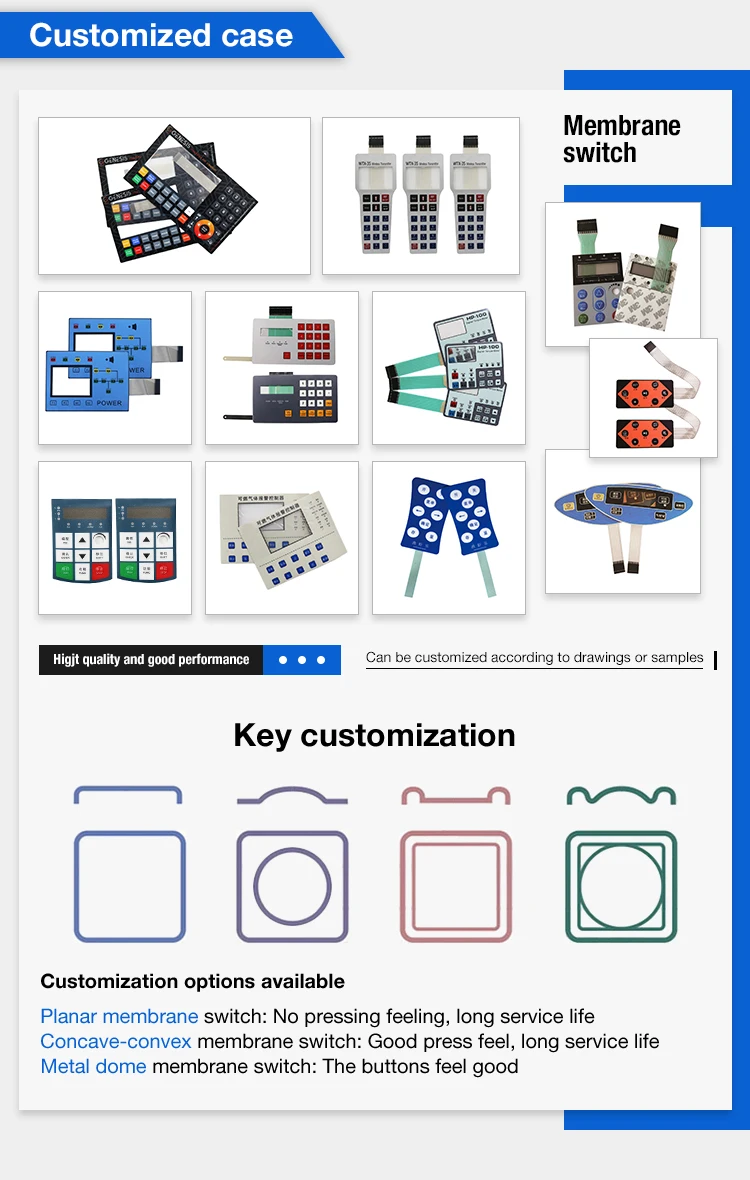 Custom Membrane Switches Inverter film switch Control Panels Film ...