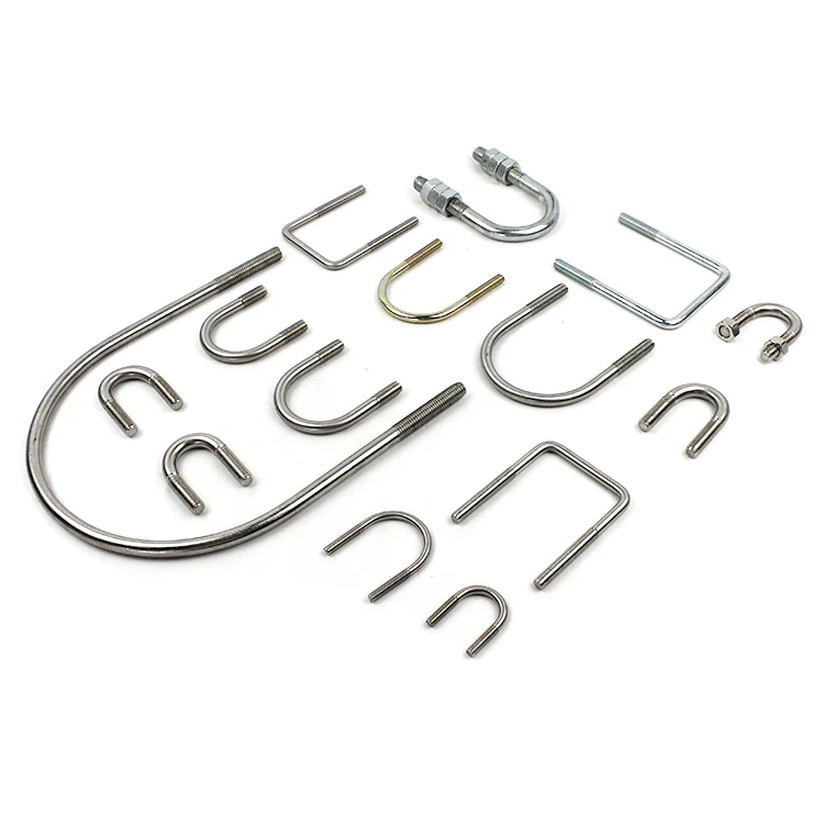 Din Standard Zinc Plated Carbon Steel Square U Bolts for Automobiles ...